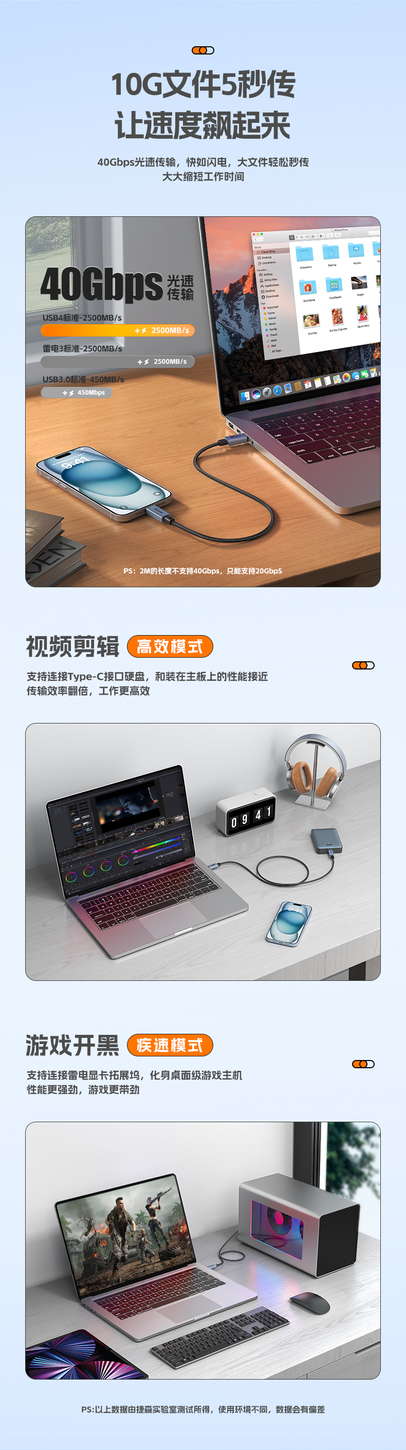 捷森Jaosz D119 USB4全功能数据线